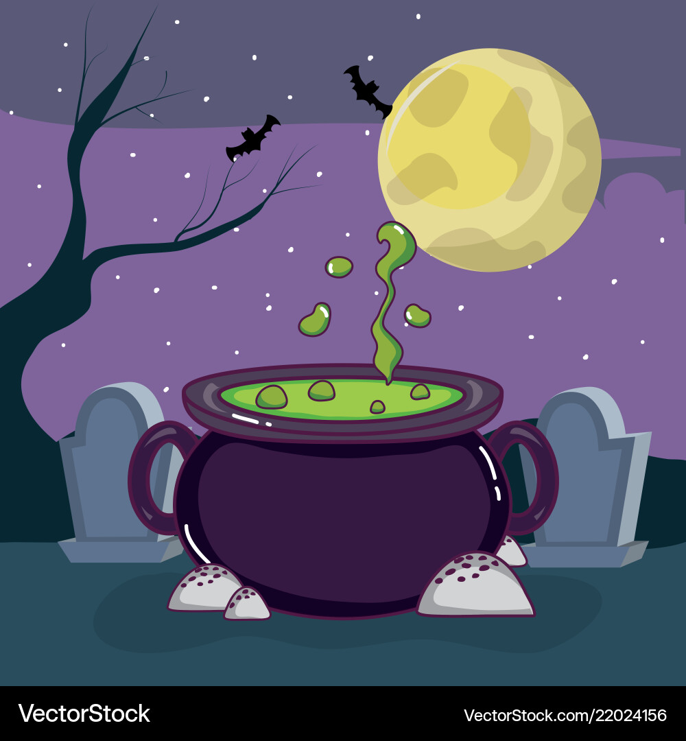 Halloween scary cartoons Royalty Free Vector Image