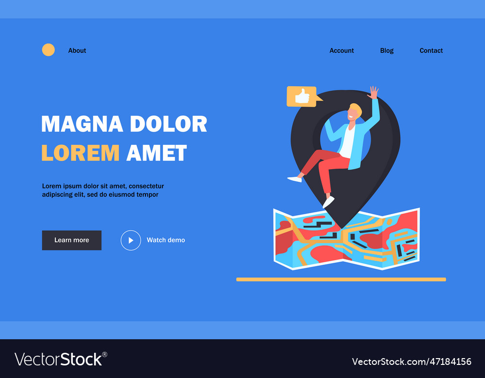 Map location pointer Royalty Free Vector Image