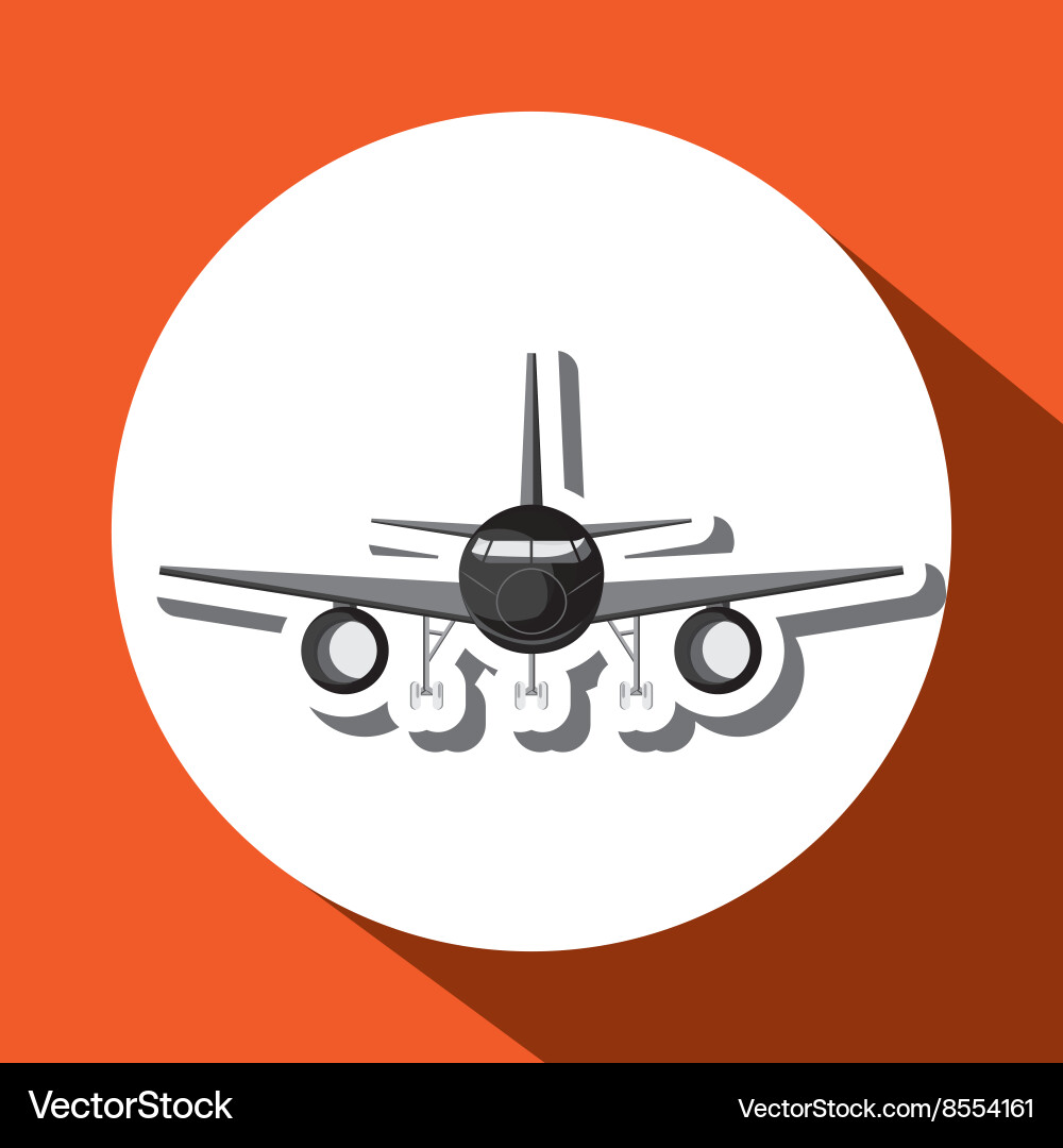 Airplane design editable Royalty Free Vector Image