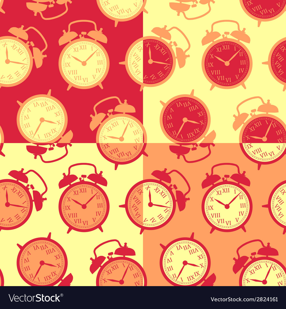 Clock seamless background Royalty Free Vector Image