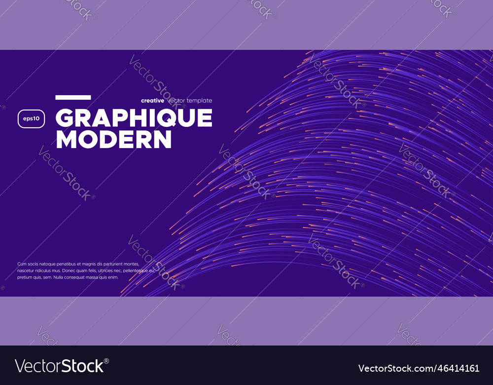 Futuristic presentation template data analysis Vector Image