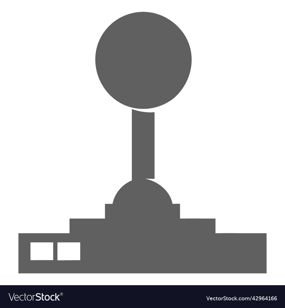80s joystick controller Royalty Free Vector Image