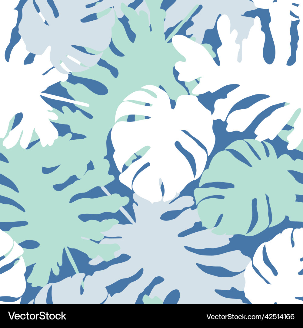 Beautiful tropical monstera leaves Royalty Free Vector Image