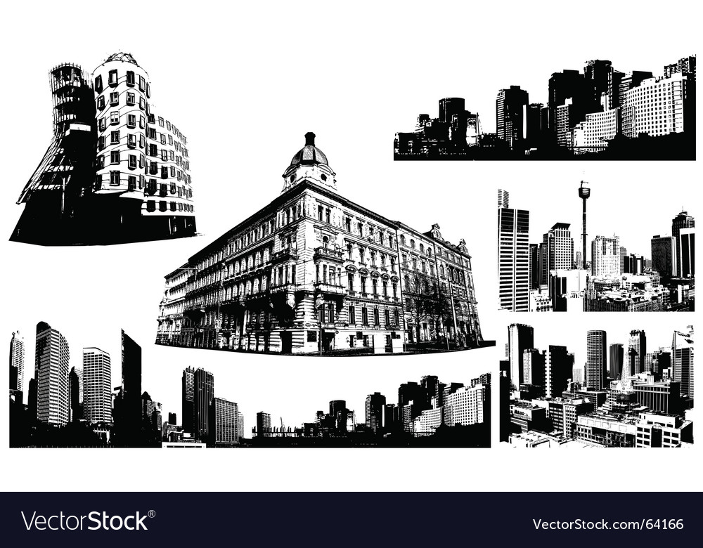 Buildings Royalty Free Vector Image - VectorStock