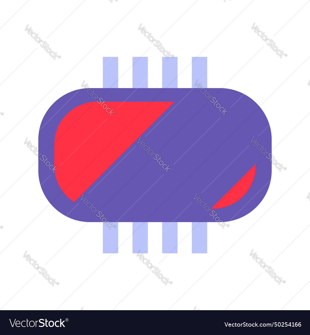 Component chip cpu microprocessor icon Royalty Free Vector