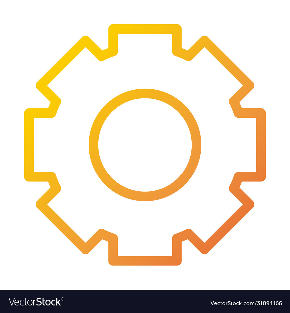 Setting gear internet web technology interface Vector Image