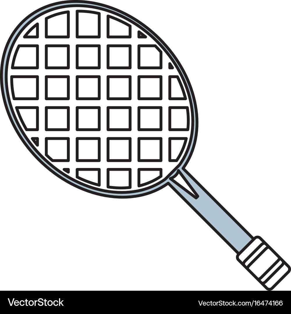 Sport tennis racket Royalty Free Vector Image - VectorStock