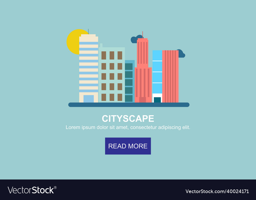 Cityscape background design Royalty Free Vector Image