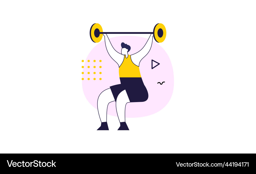 People doing sports activities Royalty Free Vector Image