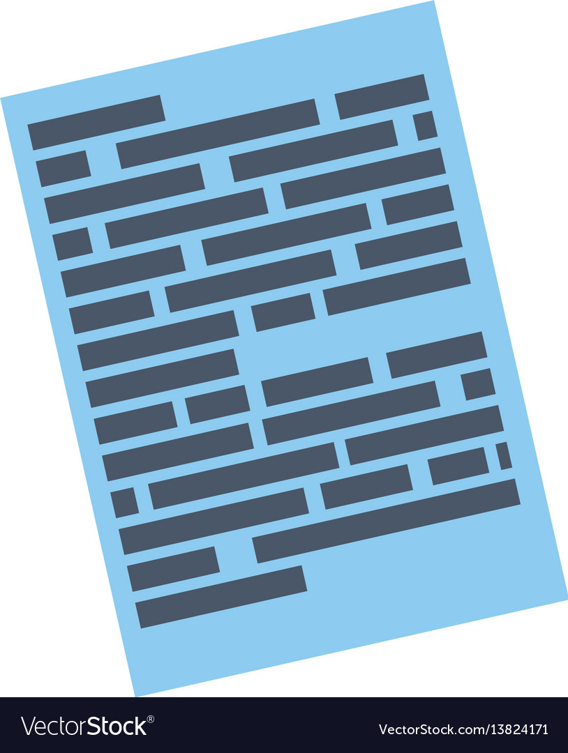 Sheet document paper Royalty Free Vector Image