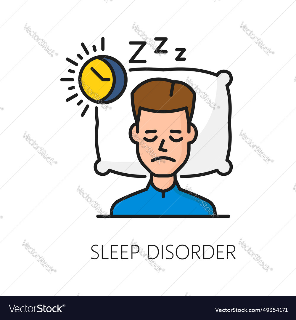 Sleep disorder psychological problem Royalty Free Vector Sleep disorder psychological problem Royalty Free Vector