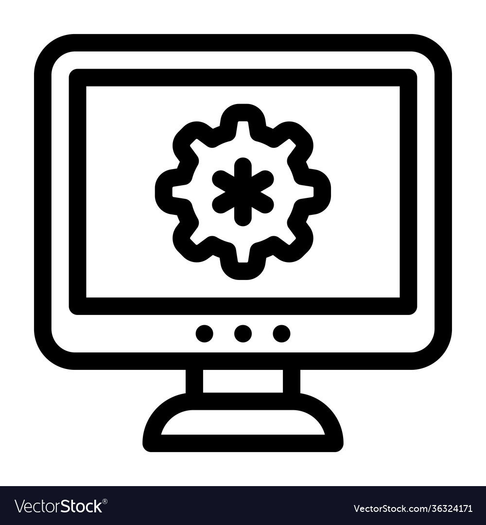System setting Royalty Free Vector Image - VectorStock