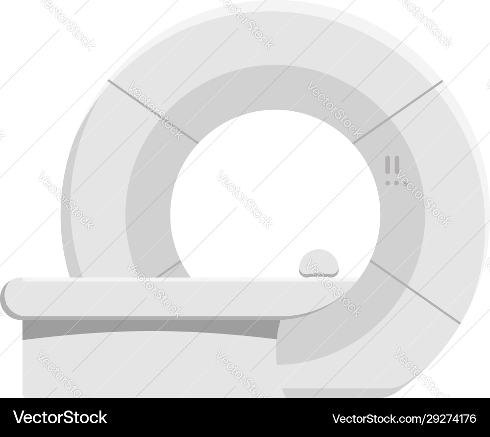 Medical mri scanner machine isolated on white Vector Image