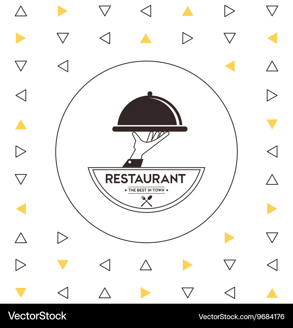 Plate icon food and menu design graphic Royalty Free Vector