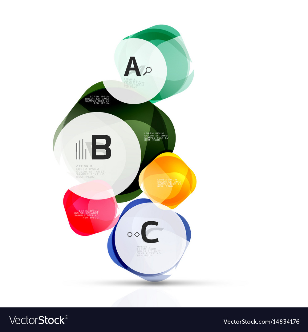 Shiny abstract elements Royalty Free Vector Image