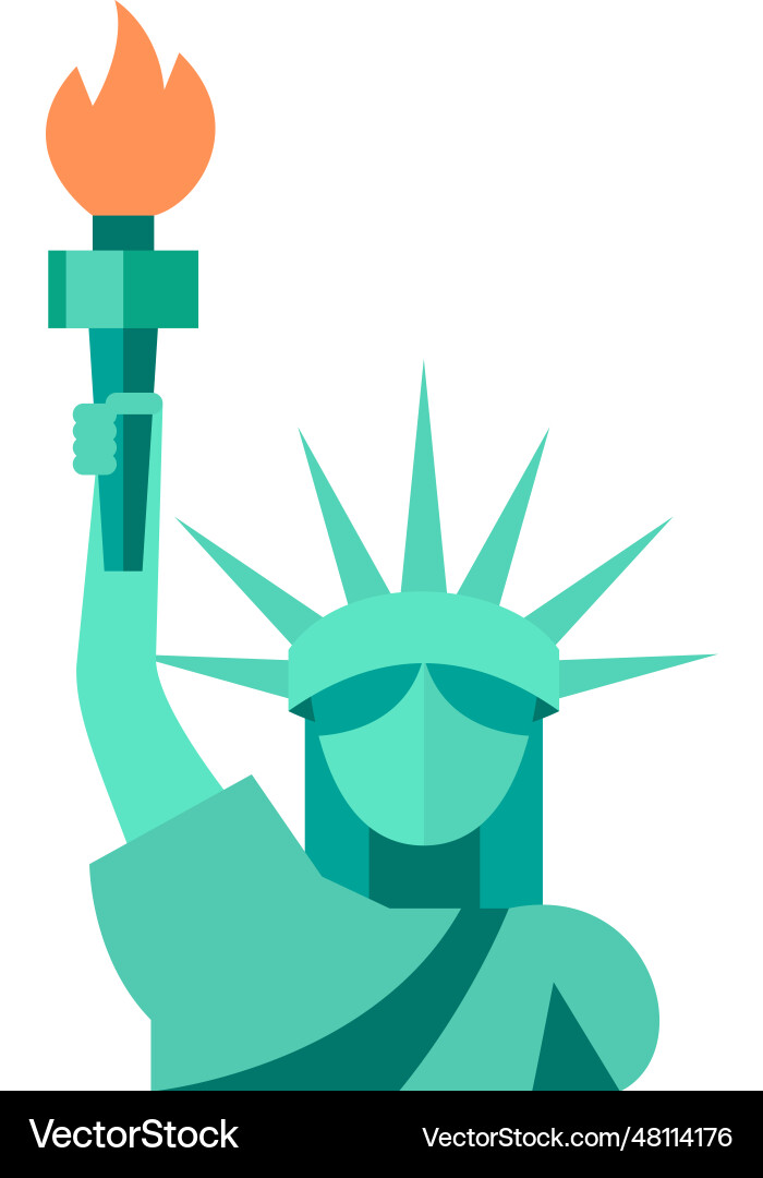 Statue of liberty icon Royalty Free Vector Image