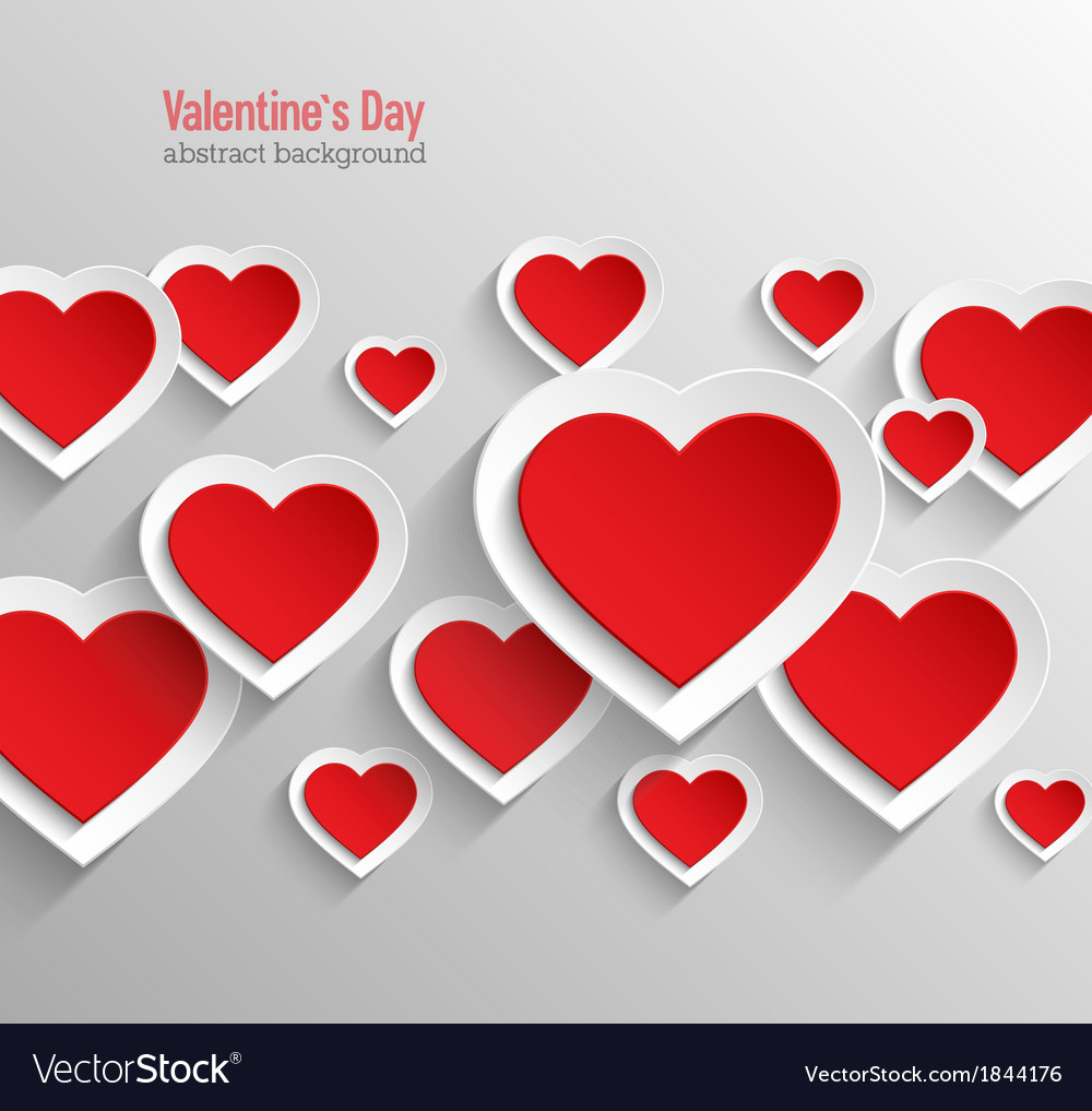 Valentines Day Abstract Background Royalty Free Vector Image