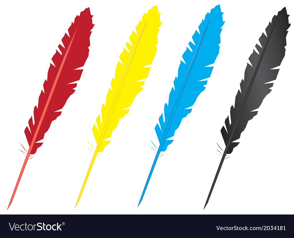 Feathers Royalty Free Vector Image - VectorStock