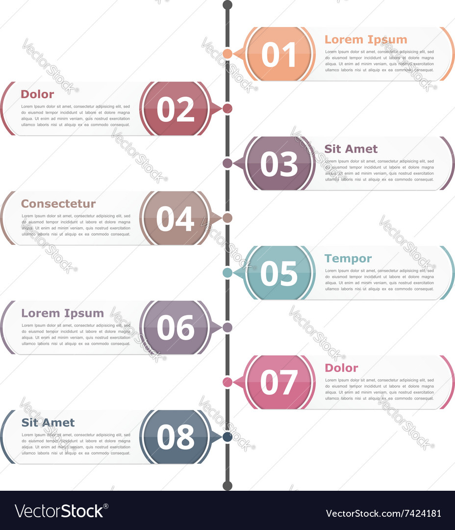 Process diagram Royalty Free Vector Image - VectorStock