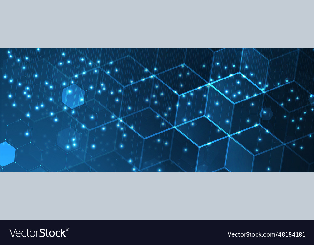 Quantum processing deep learning artificial Vector Image