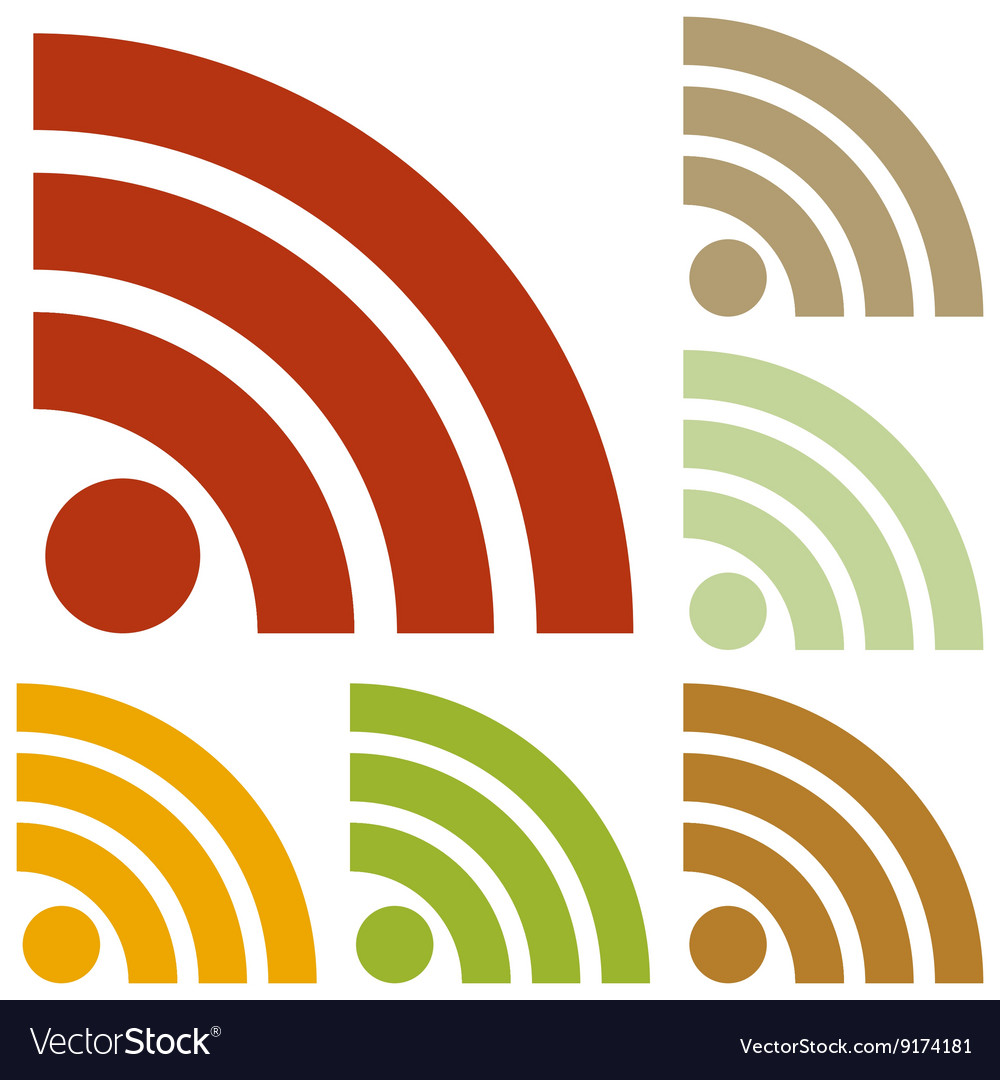 Rss sign Royalty Free Vector Image - VectorStock