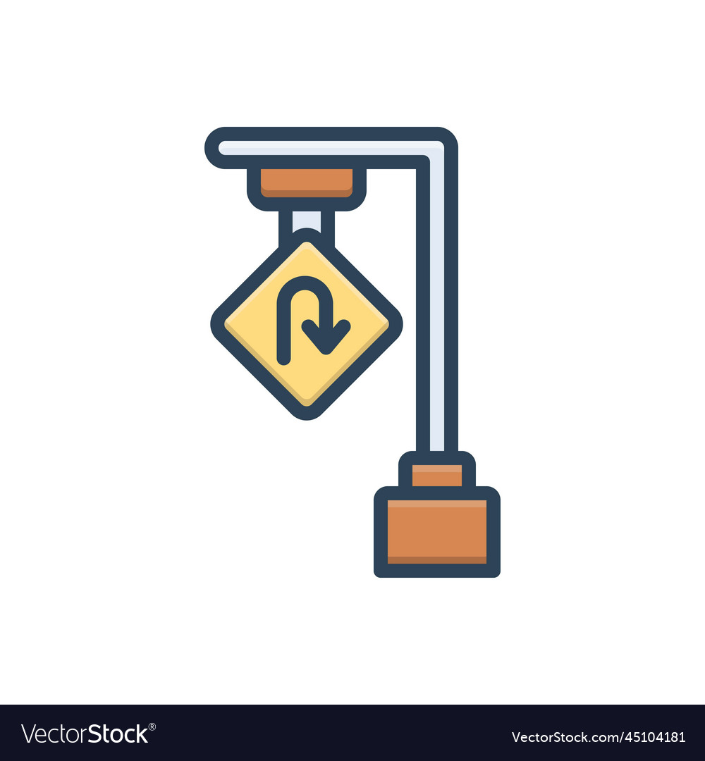 Turn Royalty Free Vector Image - VectorStock