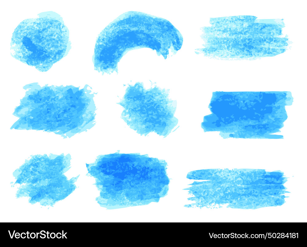Watercolor paint abstract isolated Royalty Free Vector Image
