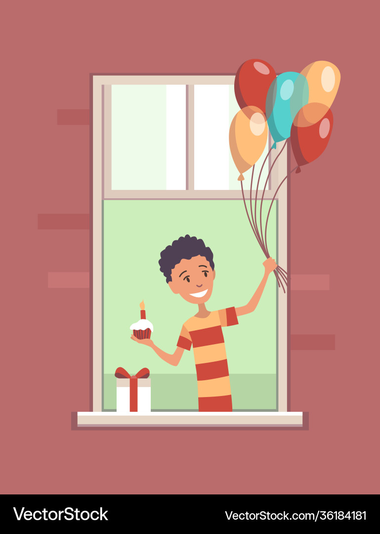 Window with people apartment building with people Vector Image