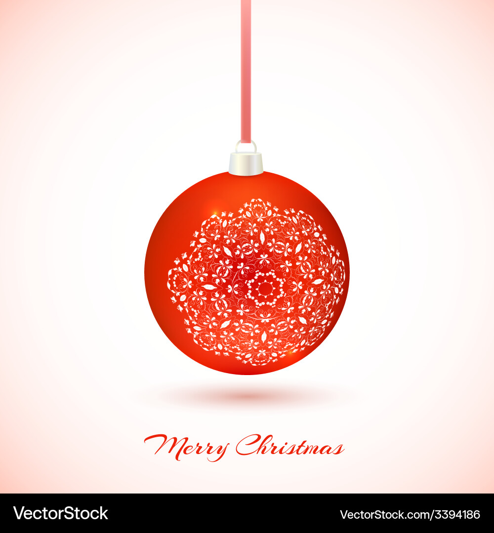 Christmas ball Royalty Free Vector Image - VectorStock