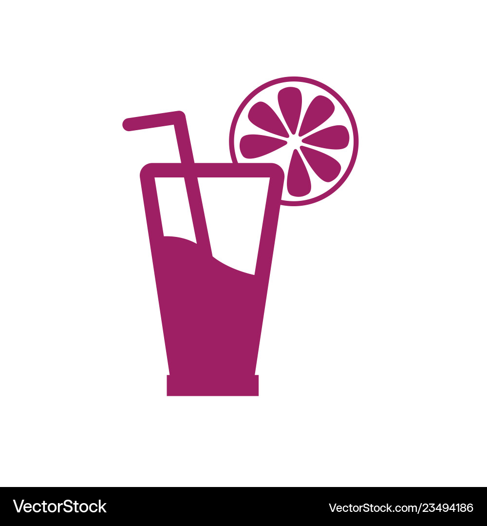 Fruit color icon on white background for graphic Vector Image