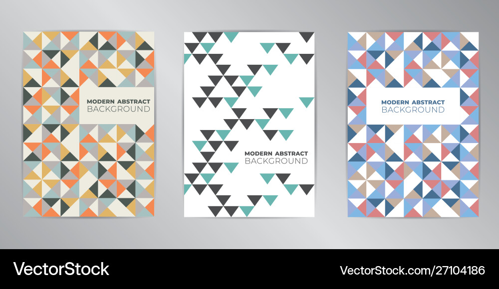 Modern colorful cover design background set a4 Vector Image