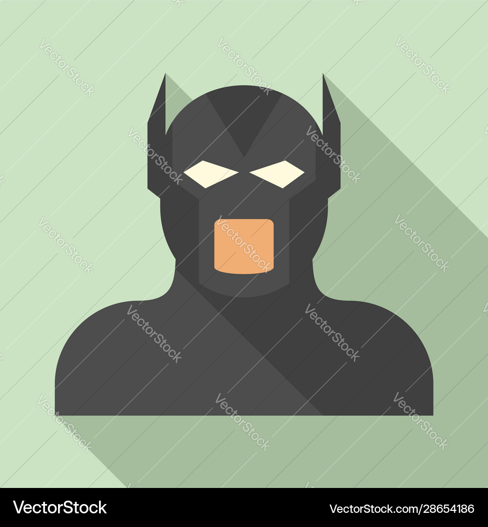 Movie superhero icon flat style Royalty Free Vector Image