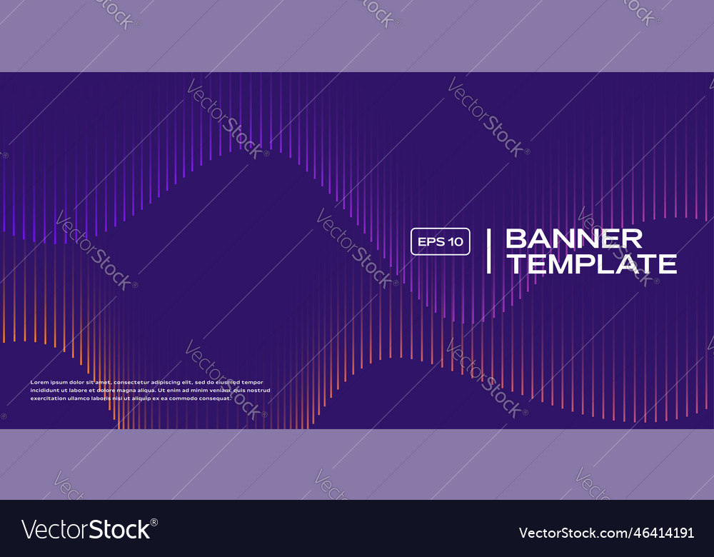 Abstract background with wavy linear pattern Vector Image