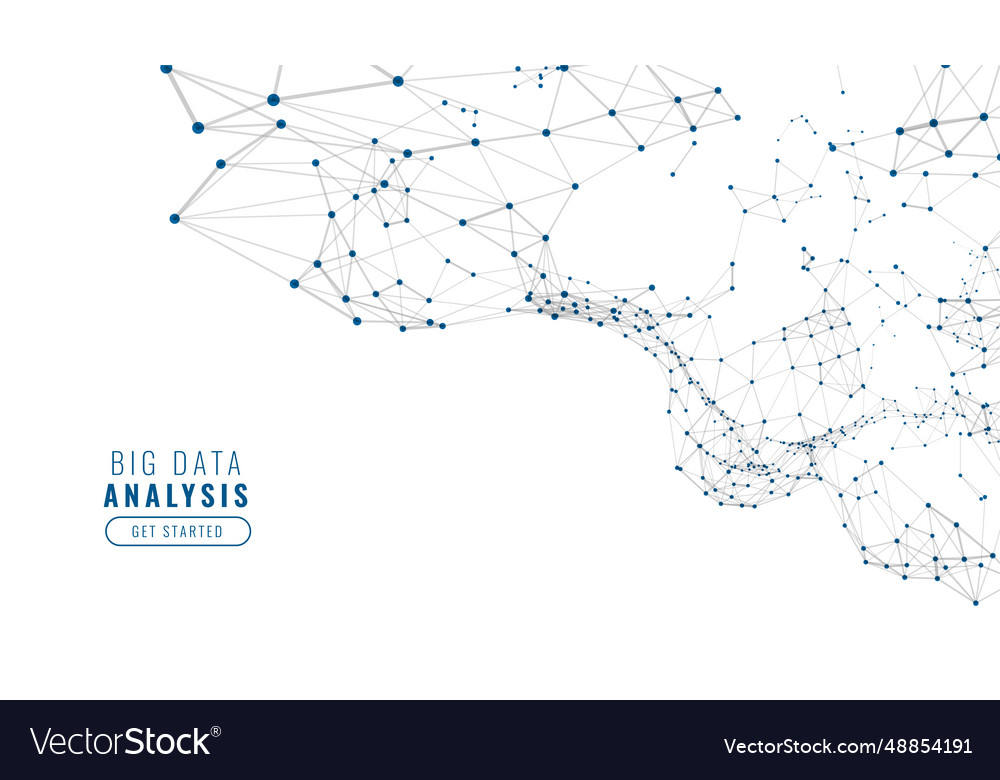 Big data analysis abstract background Royalty Free Vector