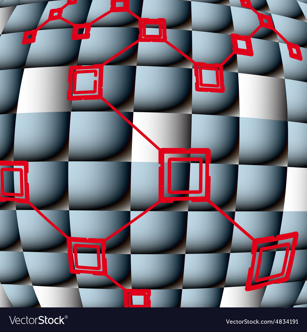 Business computer network Royalty Free Vector Image