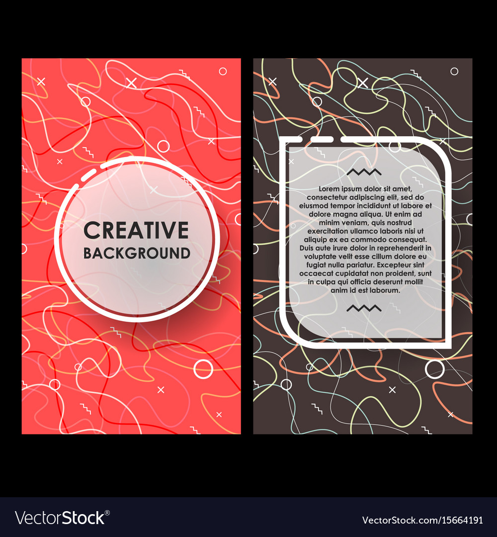 Creative layout with spotted background modern Vector Image