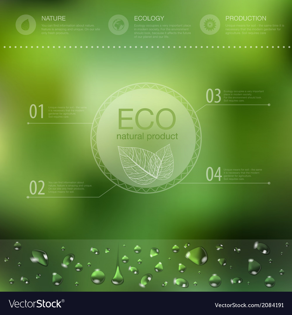 Ecology background Royalty Free Vector Image - VectorStock