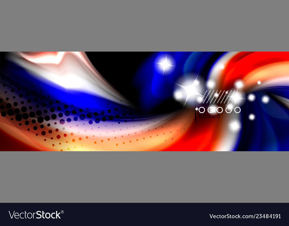 Fluid liquid wave pattern Royalty Free Vector Image