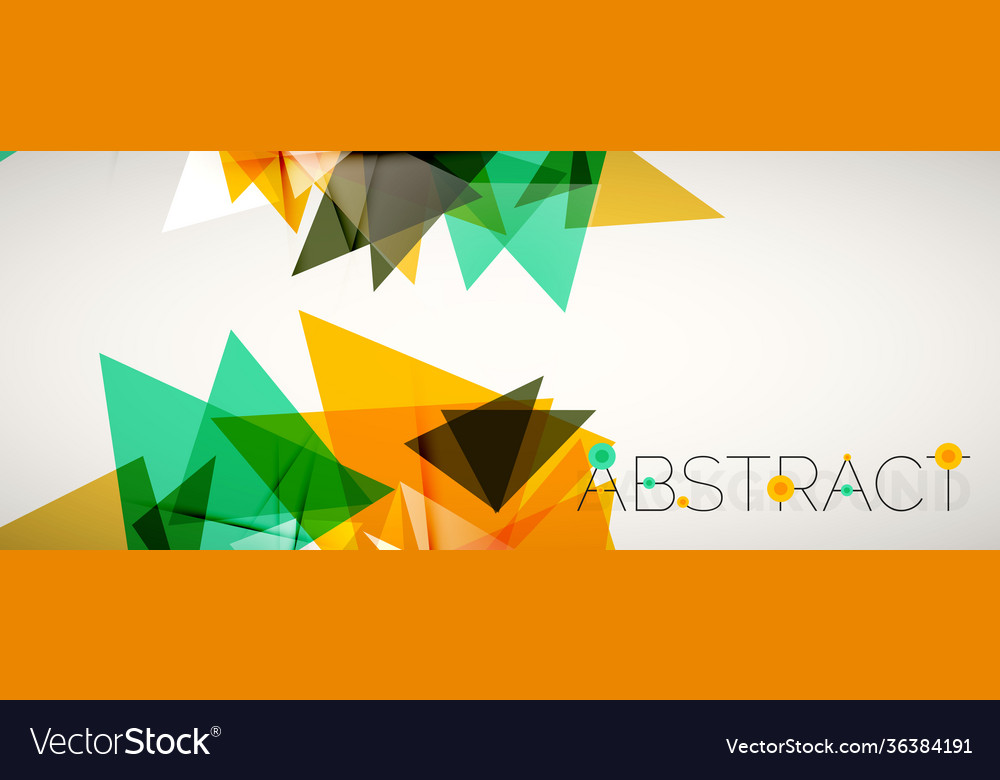 Geometric abstract background color triangle Vector Image