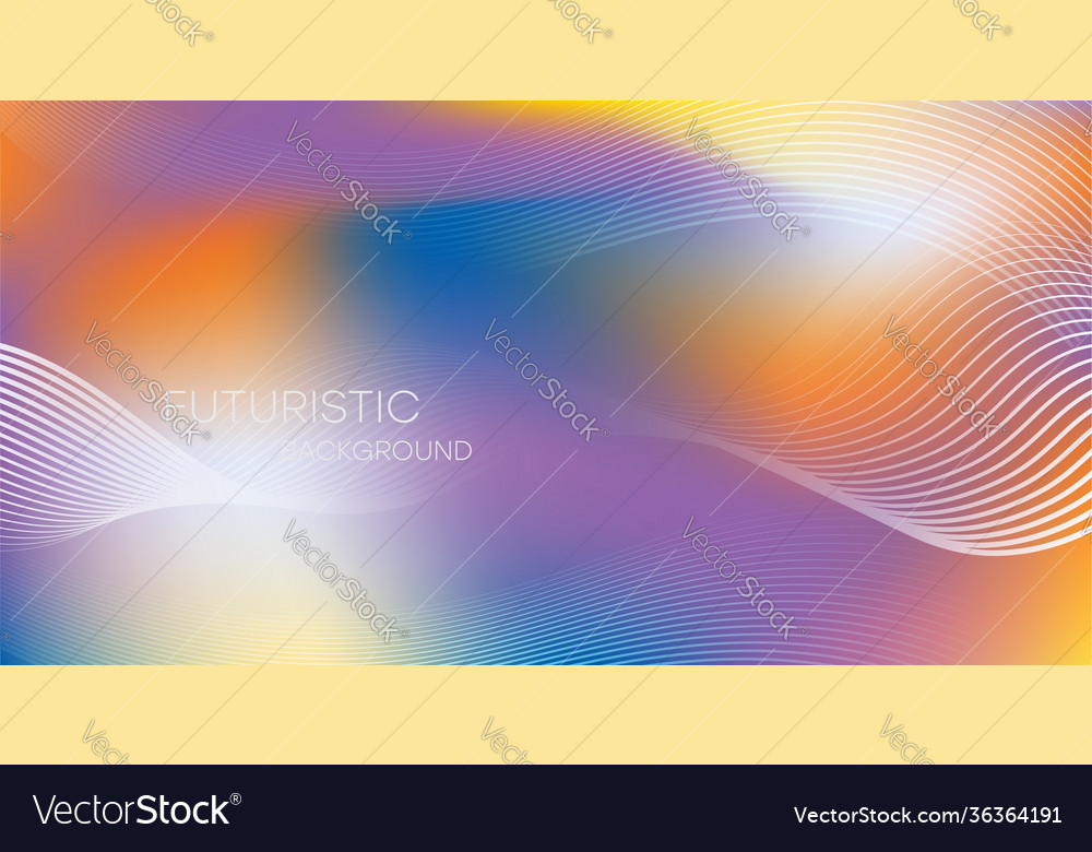 Gradient abstract background with dynamic wave Vector Image