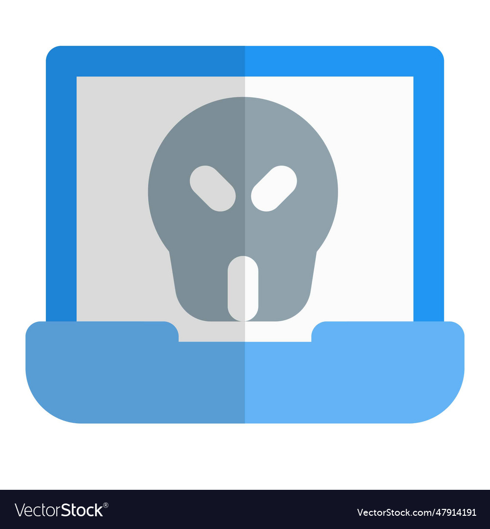 Malicious software exploiting the computer system Vector Image