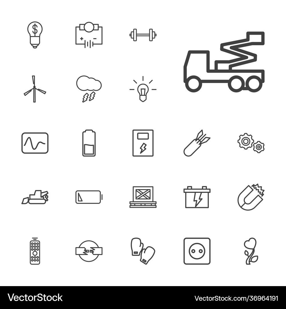 Power icons Royalty Free Vector Image - VectorStock