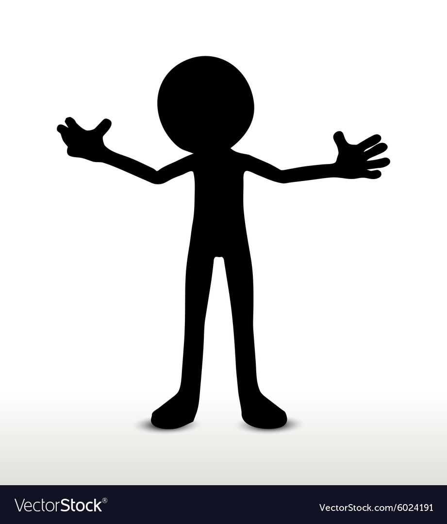 Power pose Royalty Free Vector Image - VectorStock