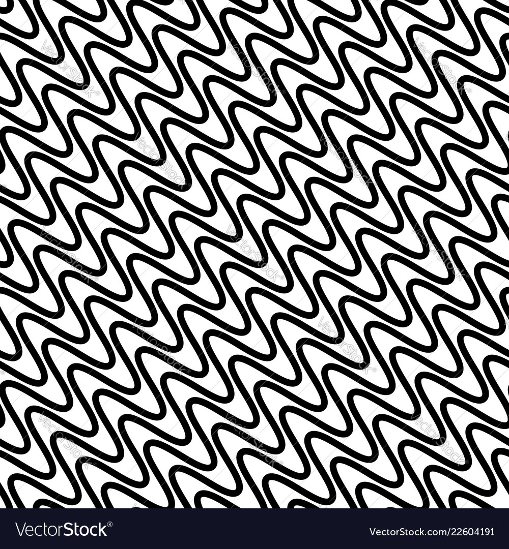 Wavy diagonal parallel lines seamless repeatable Vector Image