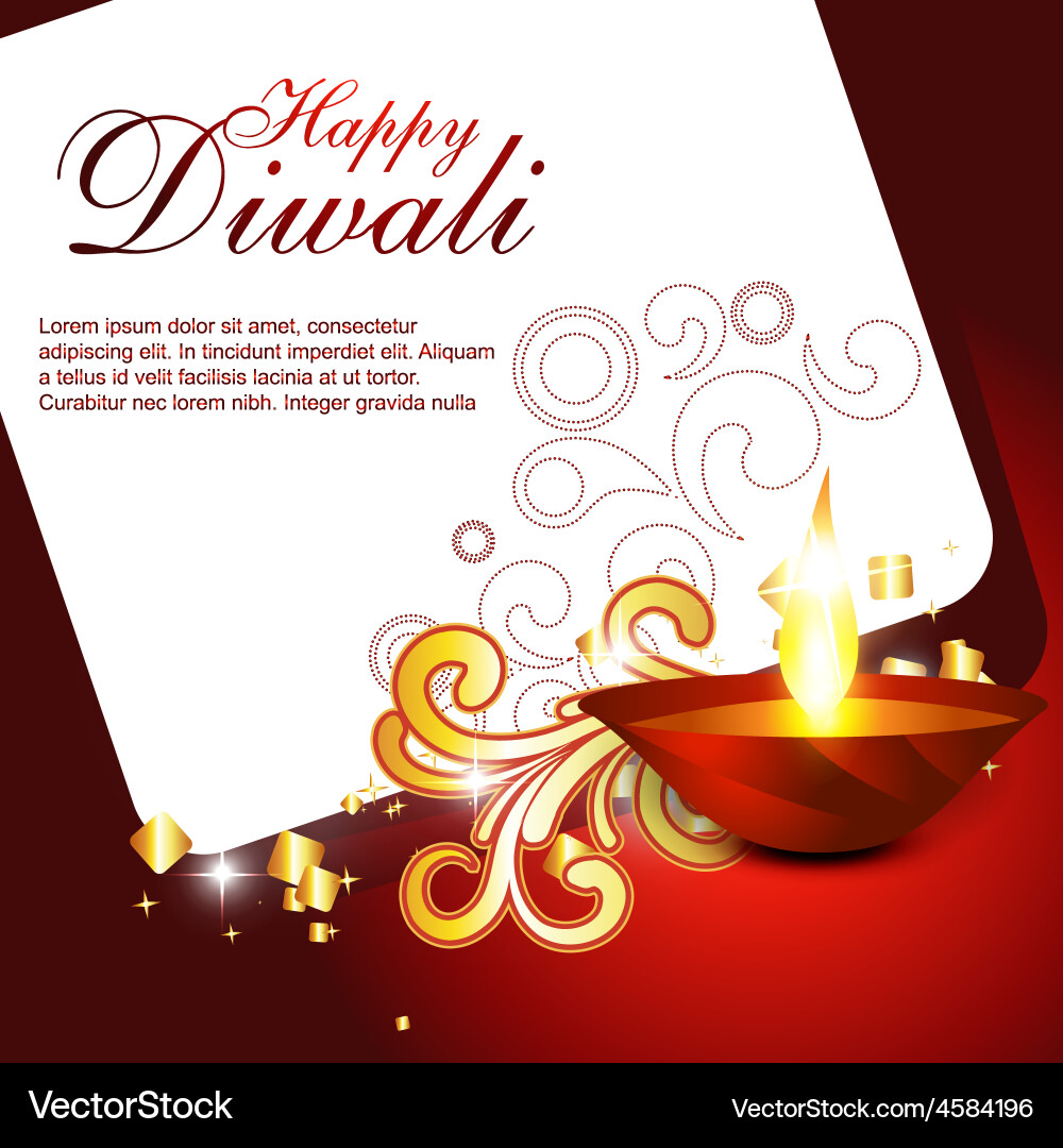 Artistic hindu festival Royalty Free Vector Image