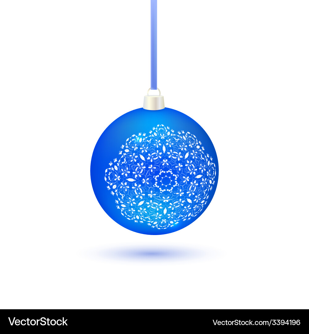 Christmas ball Royalty Free Vector Image - VectorStock