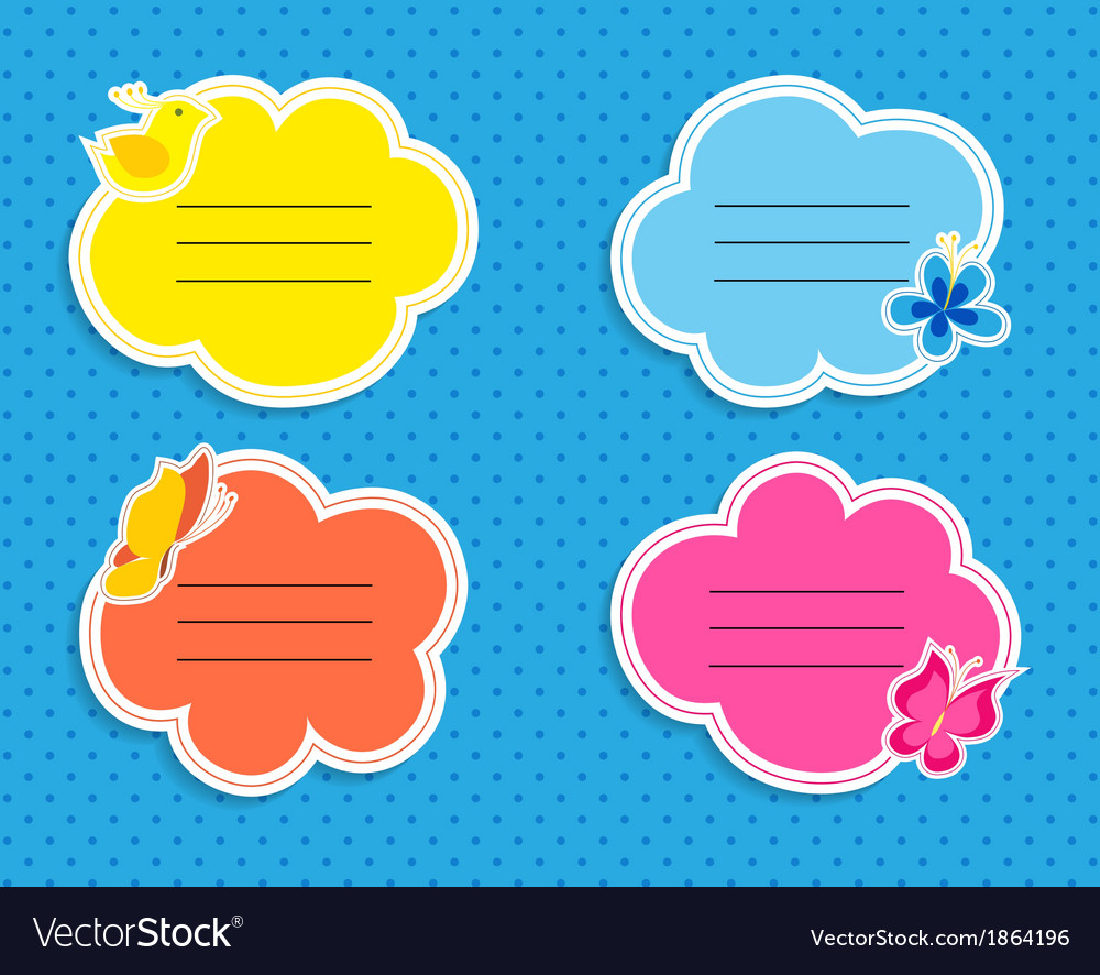 Cute frames collection Royalty Free Vector Image