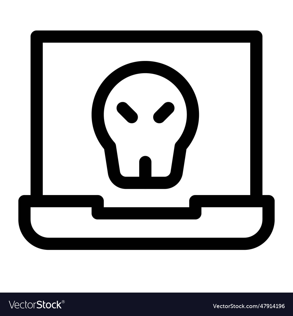 Malicious software exploiting the computer system Vector Image