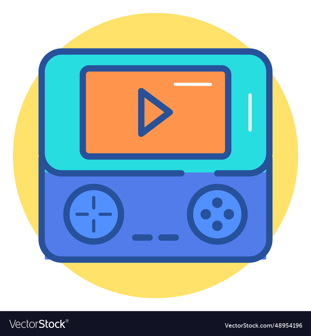Portable game console icon Royalty Free Vector Image