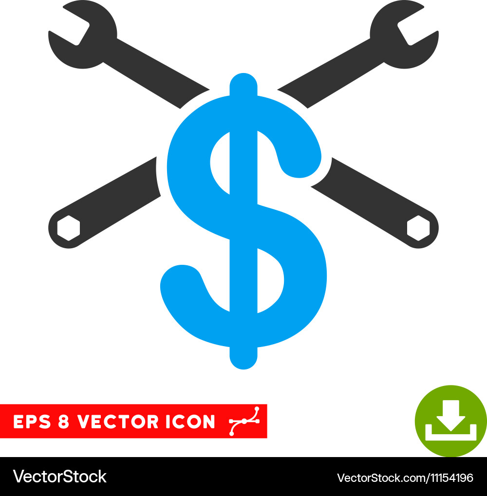 Repair service price eps icon Royalty Free Vector Image